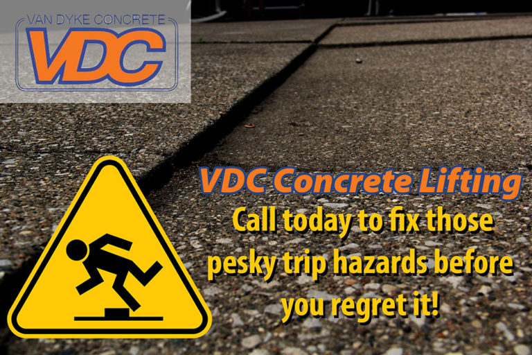 Fix pesky uneven concrete driveway or walkway West Michigan